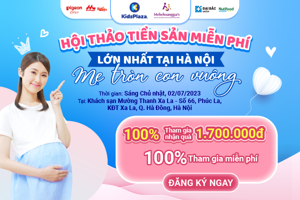 Hội thảo tiền sản KidsPlaza đã quay lại vào tháng 7 tổ chức tại Hà Nội